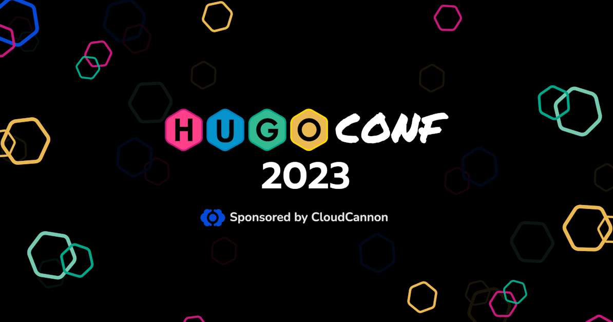 HugoConf 2023, brought to you by CloudCannon | CloudCannon