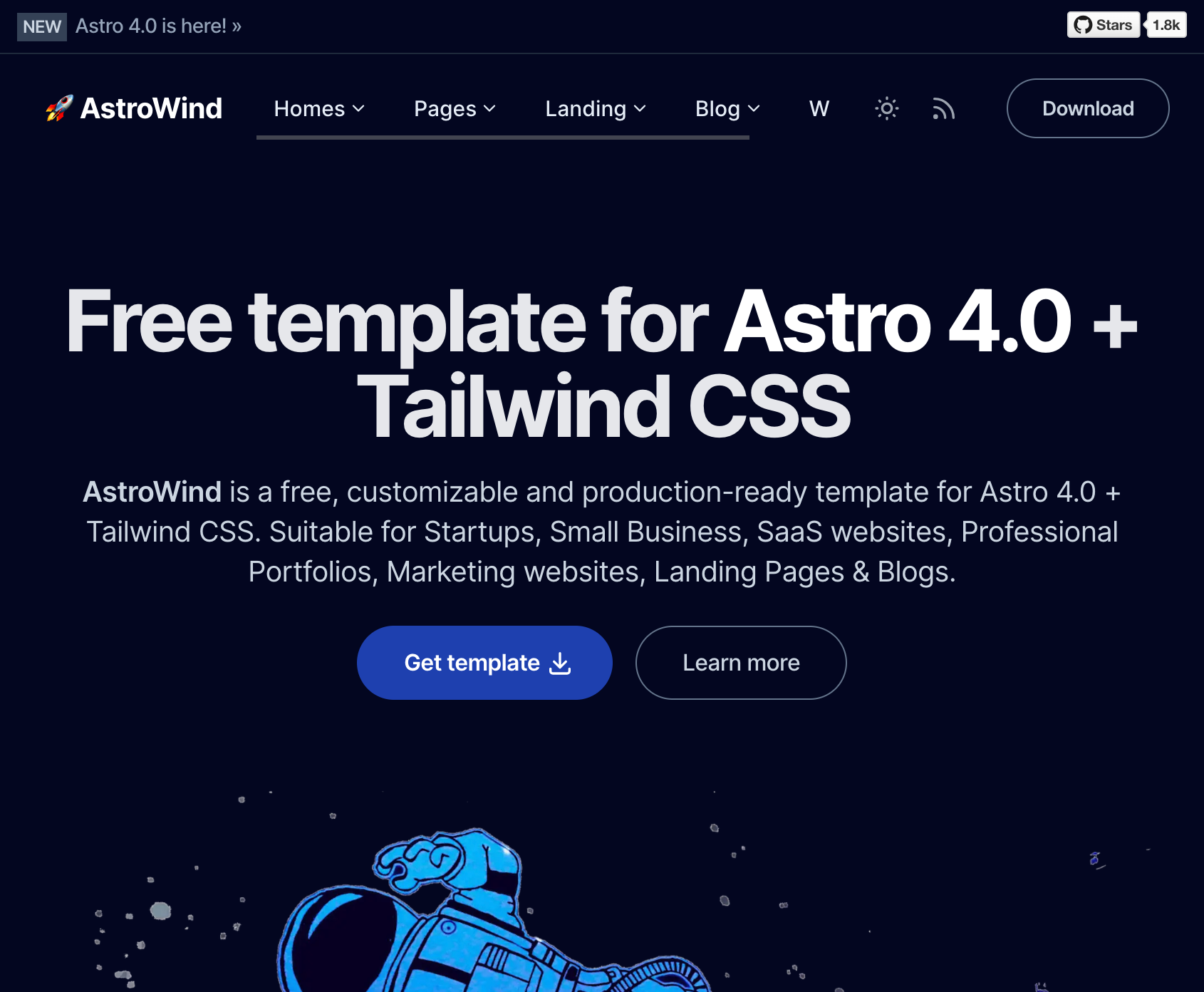 Top 10 free Astro themes to use in 2024 | CloudCannon