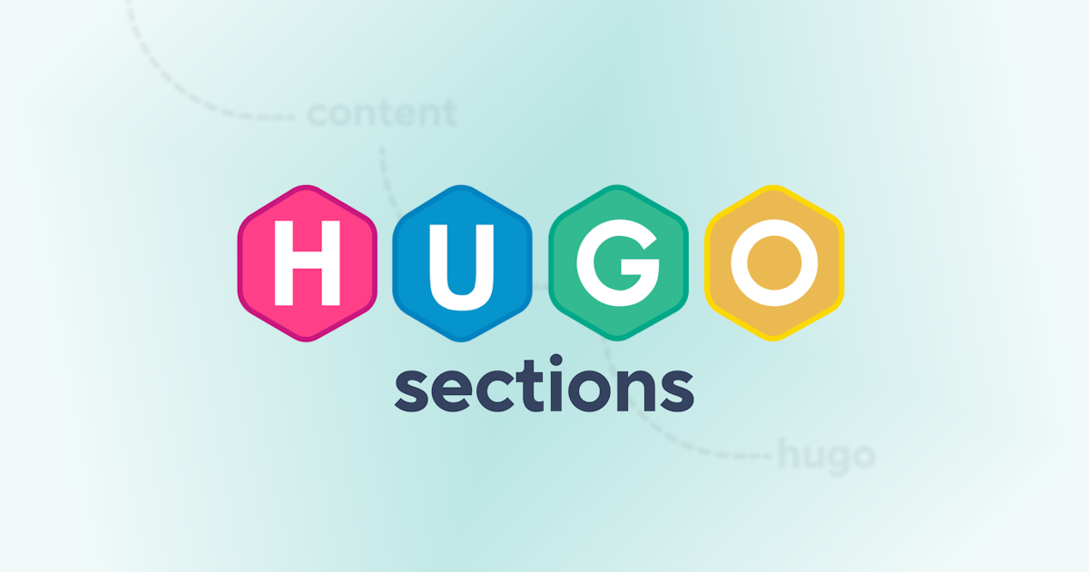The ultimate guide to Hugo Sections | CloudCannon