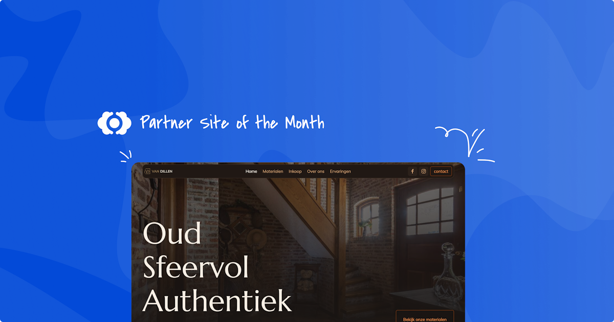 Partner Site of the Month: Van Dillen Antieke Bouwmaterialen, by Fulldev | CloudCannon